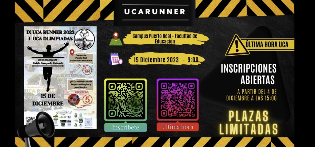 La Universidad de Cádiz celebrará la IX edición de la UCA Runners ...